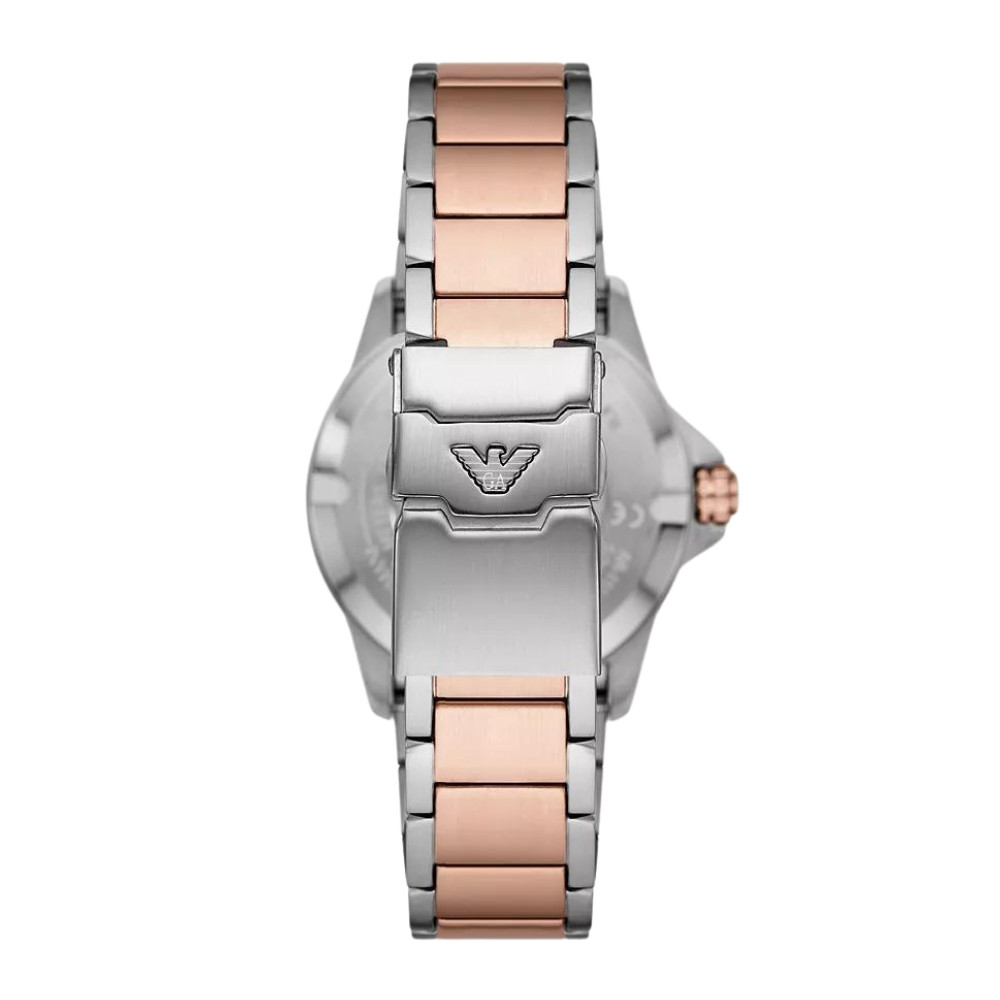 Emporio Armani GMT Dual Time Two-Tone Stainless Steel Watch AR11591
