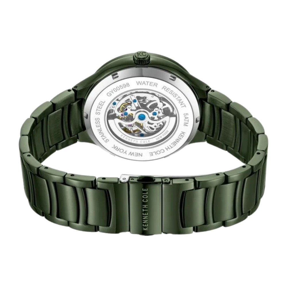 Kenneth Cole Automatic Green Dial Stainless Steel Strap Watch For Men ...