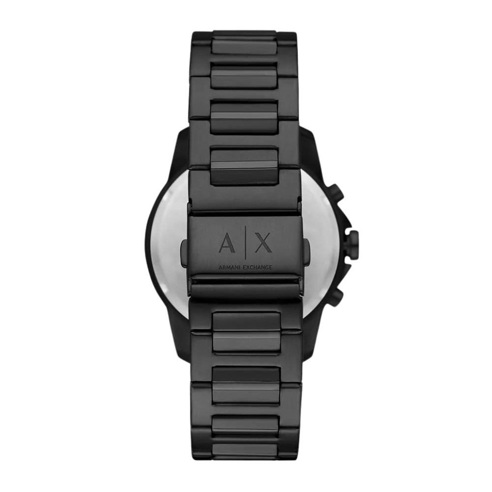 Armani Exchange Chronograph Black Stainless Steel Watch AX1722