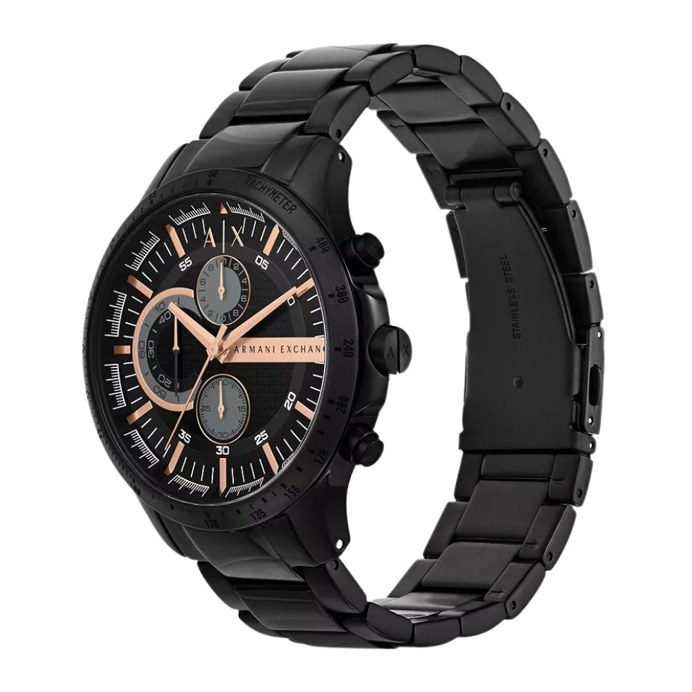 Armani Exchange Chronograph Black Stainless Steel Watch AX2429