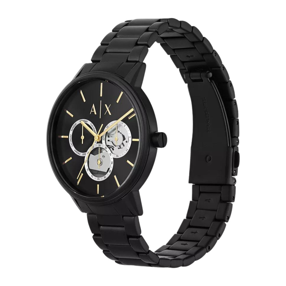 Armani Exchange Multifunction Black Stainless Steel Watch AX2748