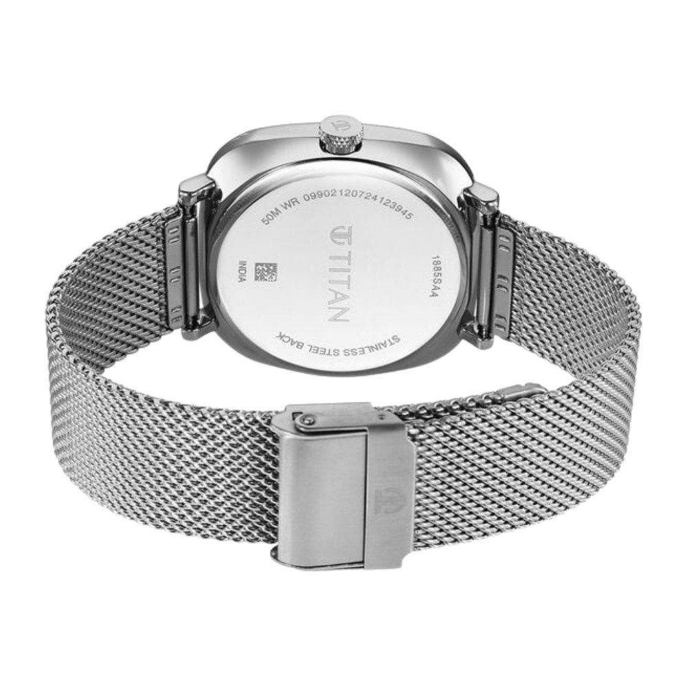 Titan Neo Curve Quartz Analog with Date Blue Dial Stainless Steel Strap ...