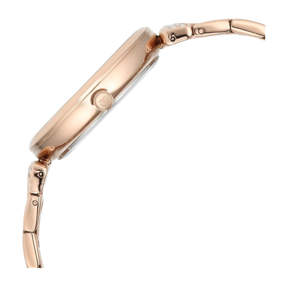 Titan Purple Style Up Quartz Analog Mother Of Pearl Dial Stainless ...