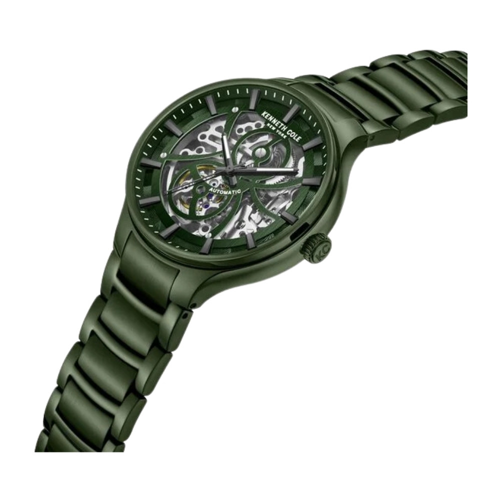 Kenneth Cole Automatic Green Dial Stainless Steel Strap Watch For Men ...