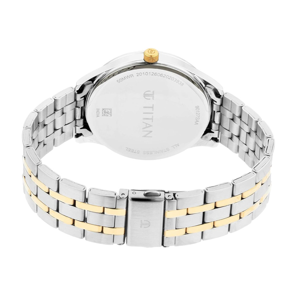 Titan Regalia Opulent Stainless Steel Watch NR90127BM01