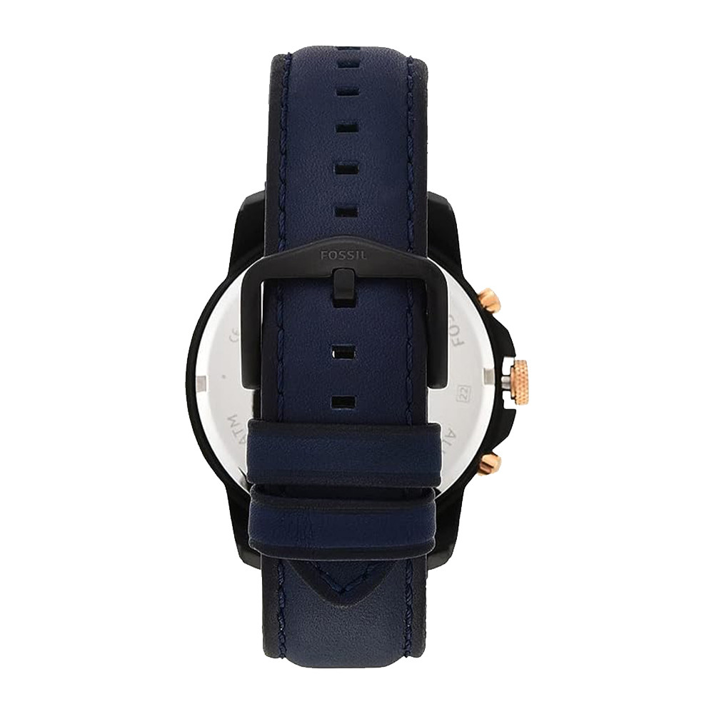 Fossil Grant Chronograph Navy Leather Watch FS5061