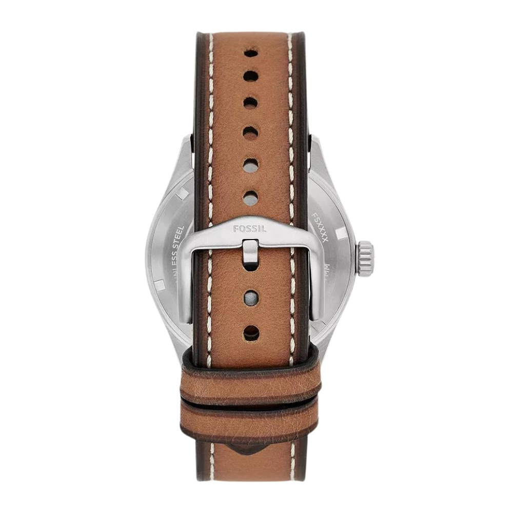 Fossil Defender Solar-Powered Luggage LiteHide™ Leather Watch FS5975