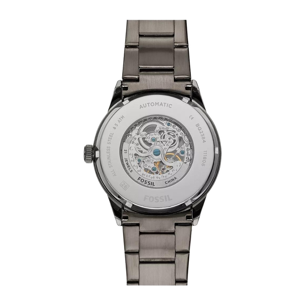 48mm Flynn Automatic Gunmetal Stainless Steel Watch BQ2384