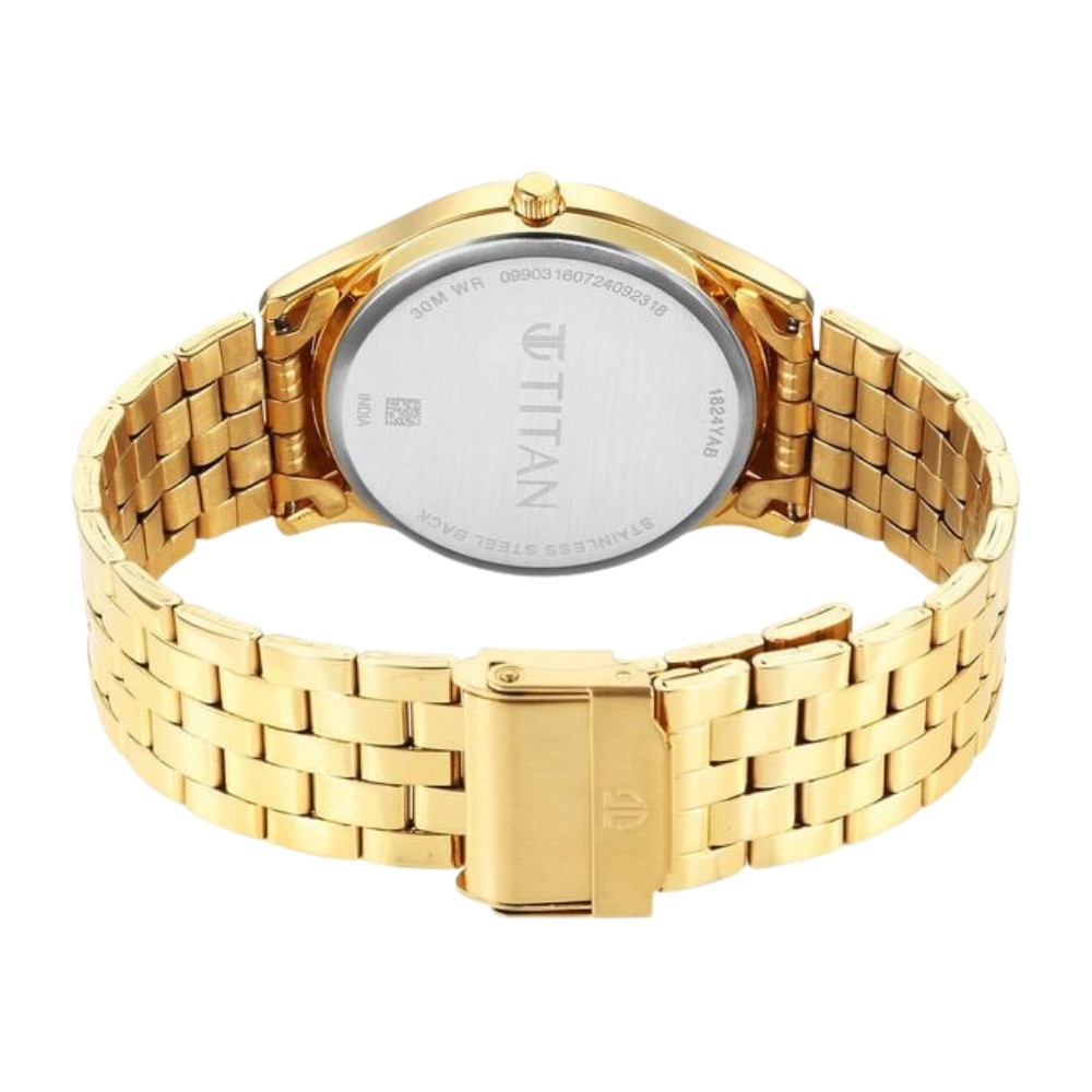 Titan Karishma Quartz Analog with Day and Date Green Dial Stainless ...